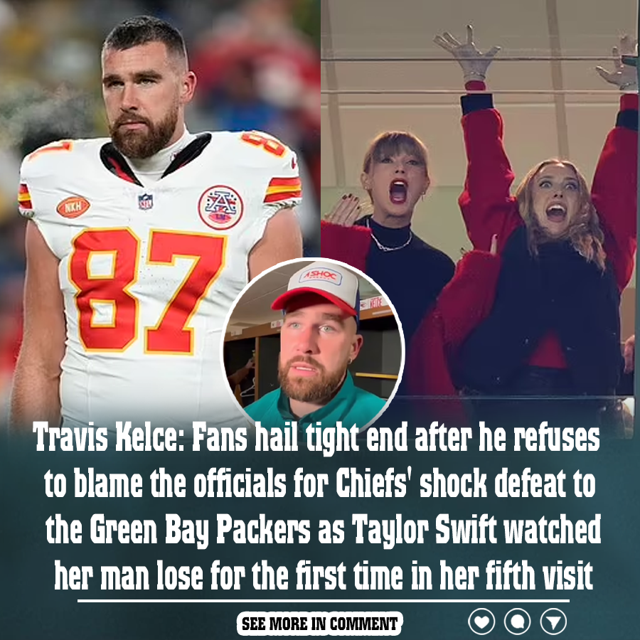 Travis Kelce: Fans hail tight end after he refuses to blame the officials for Chiefs' shock ...