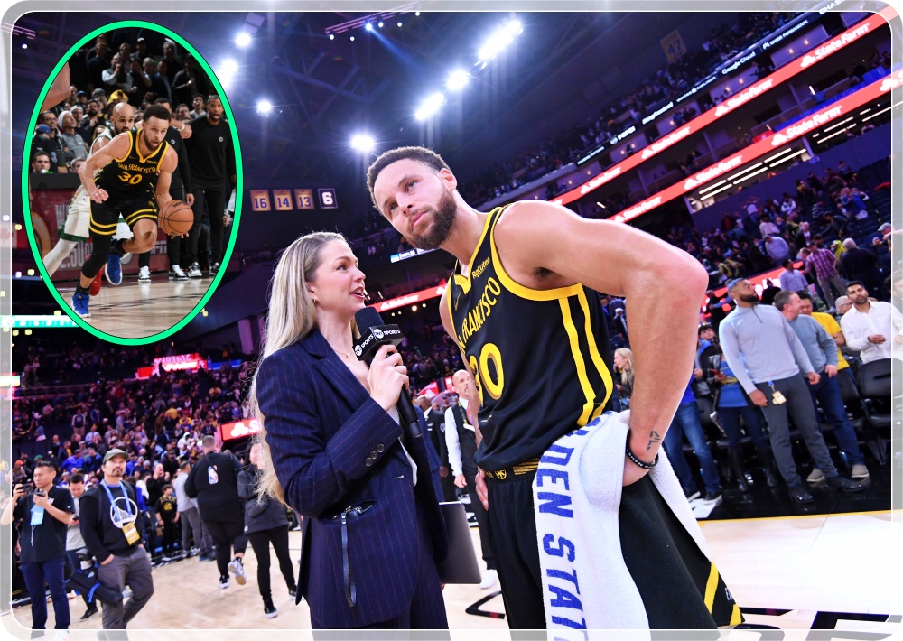 "You probably shouldn’t ask me that" - Steph Curry told reporter Allie ...