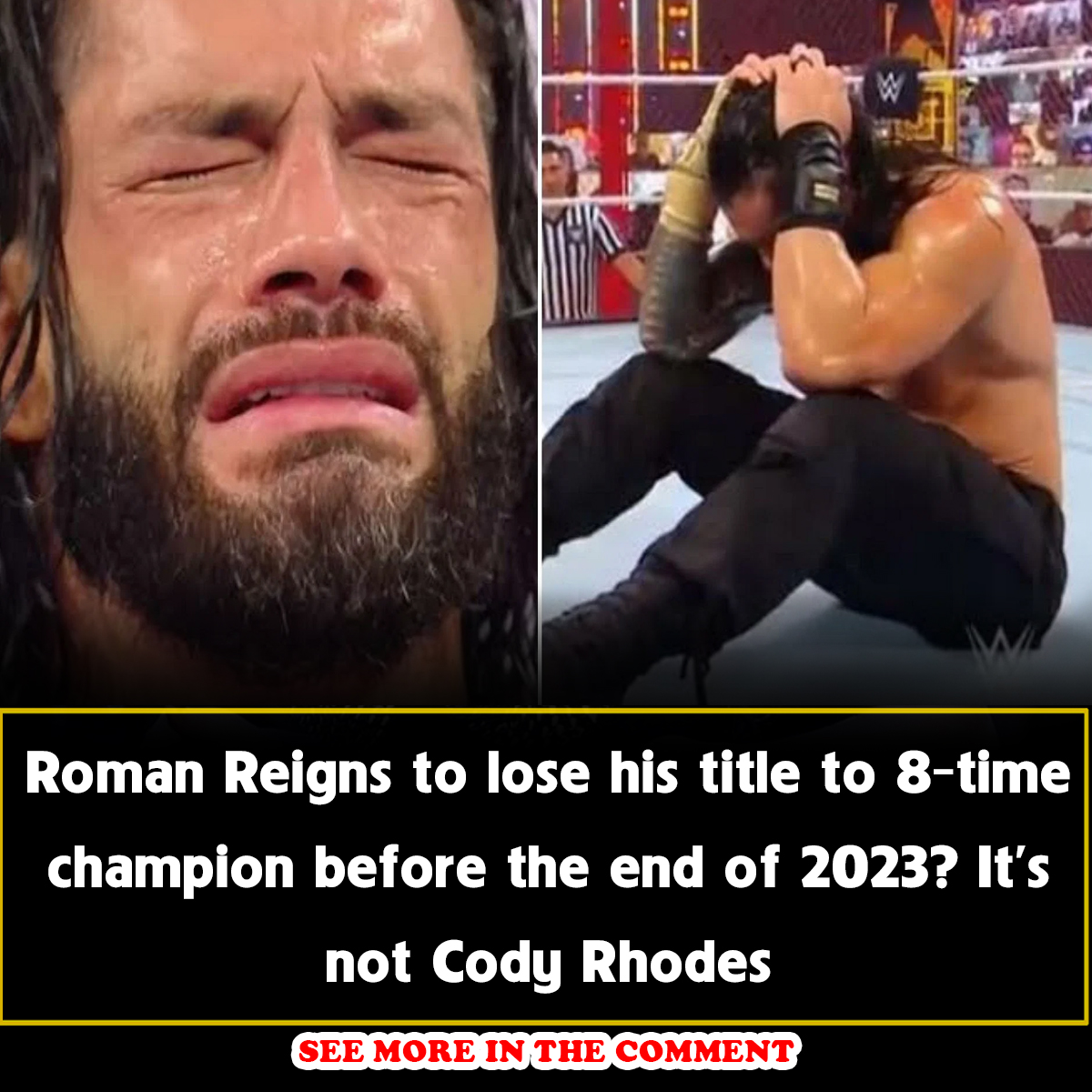 (X) Roman Reigns to lose his title to 8-time champion before the end of 2023? It's not Cody ...