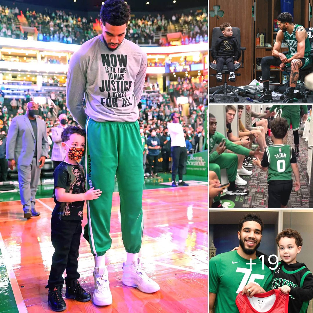 Jayson Tatum's adorable son breaks into the Boston Celtics locker room ...