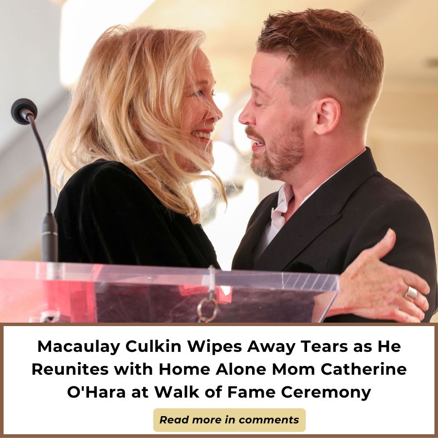 Macaulay Culkin Wipes Away Tears as He Reunites with Home Alone Mom ...