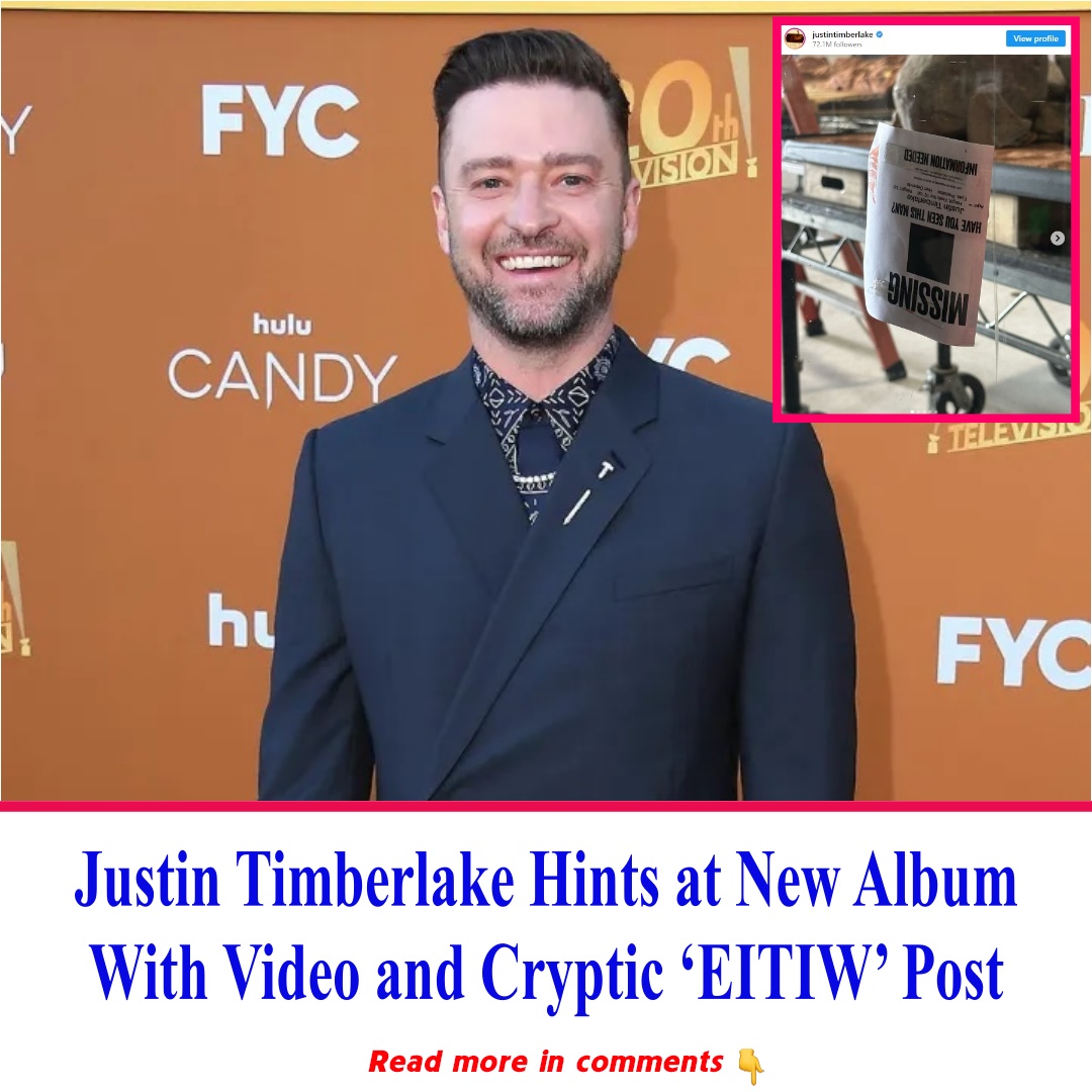 Justin Timberlake Hints at New Album With Video and Cryptic ‘EITIW ...