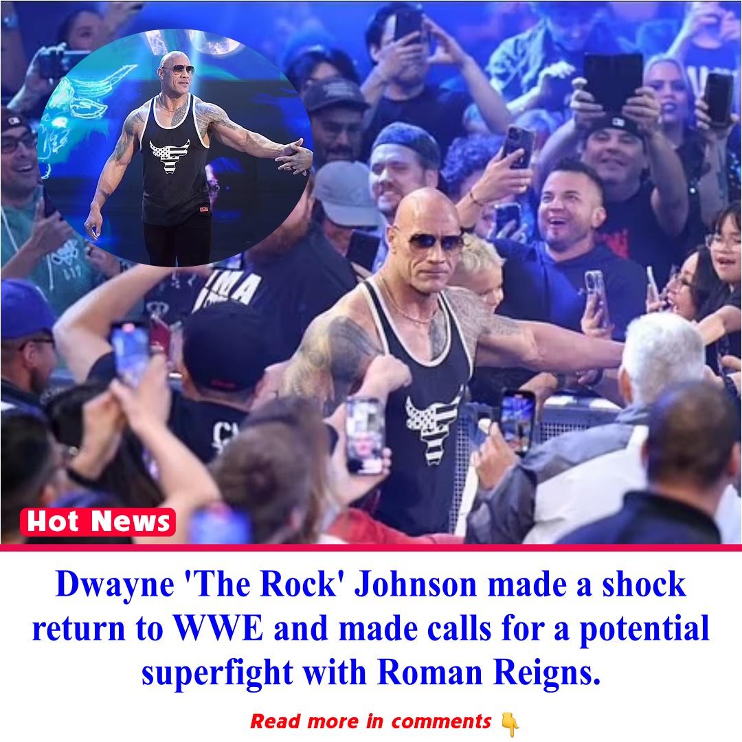 Dwayne 'The Rock' Johnson makes STUNNING return to WWE during Monday ...
