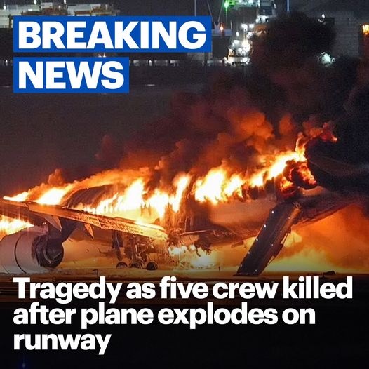 Japan plane crash tragedy: Five coast guard crew flying out to help ...