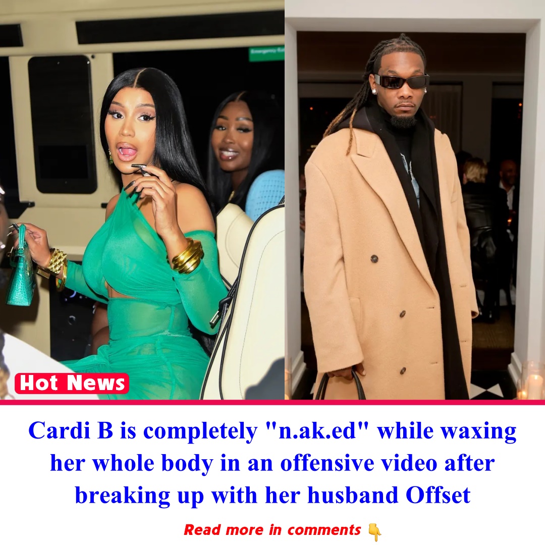 Cardi B is completely "n.ak.ed" while waxing her whole body in an ...