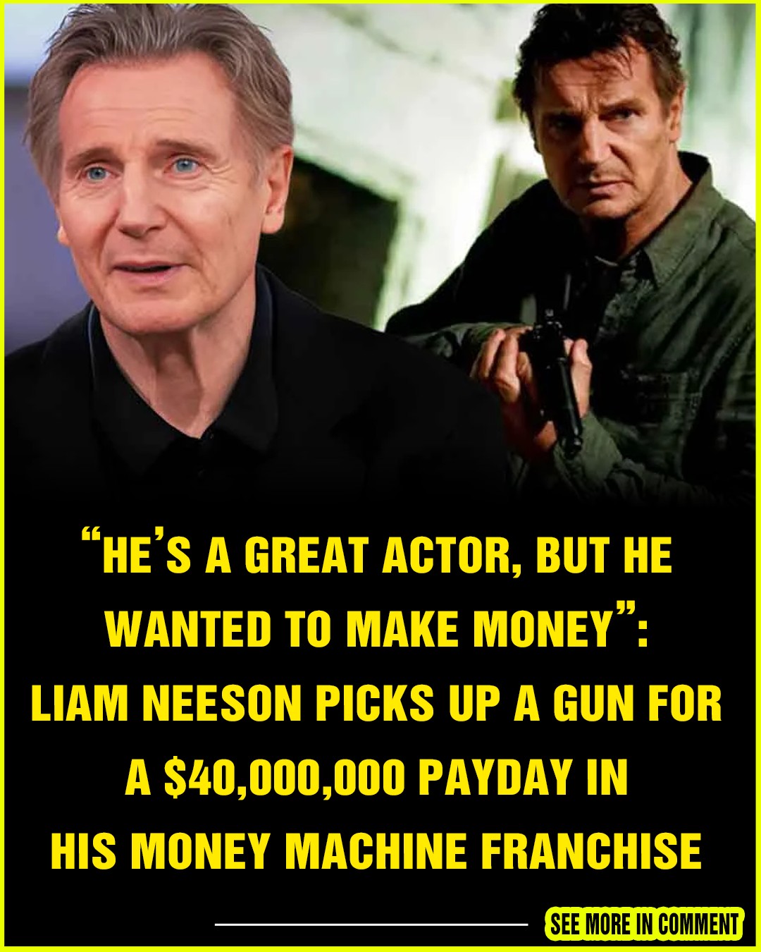 “He’s a great actor, but he wanted to make money”: Liam Neeson Picks Up ...