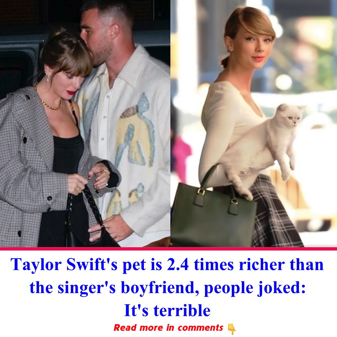 Taylor Swift's pet is 2.4 times richer than the singer's boyfriend ...
