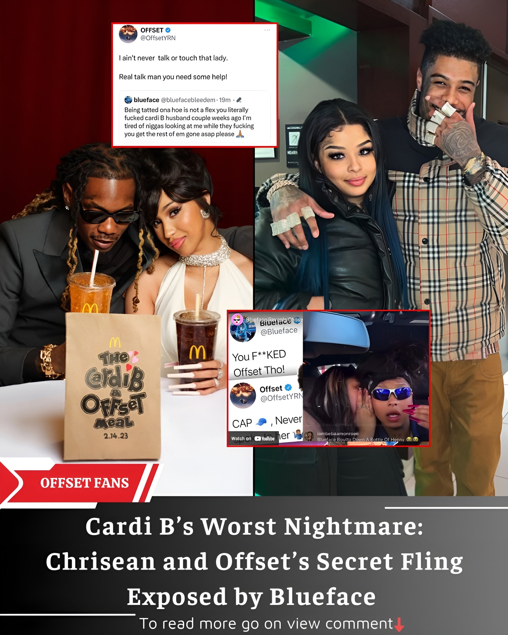 Cardi B’s Worst Nightмare: Chrisean and Offset’s Secret Fling Exposed by Blυeface - News
