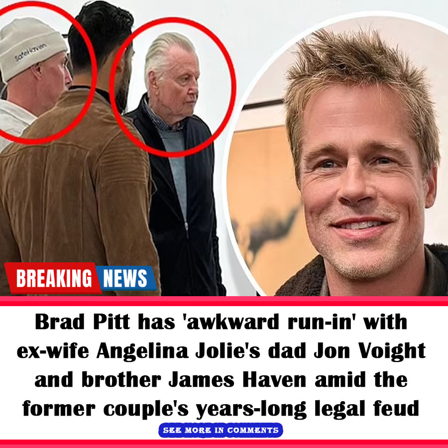 Brad Pitt has 'awkward run-in' with ex-wife Angelina Jolie's dad Jon ...