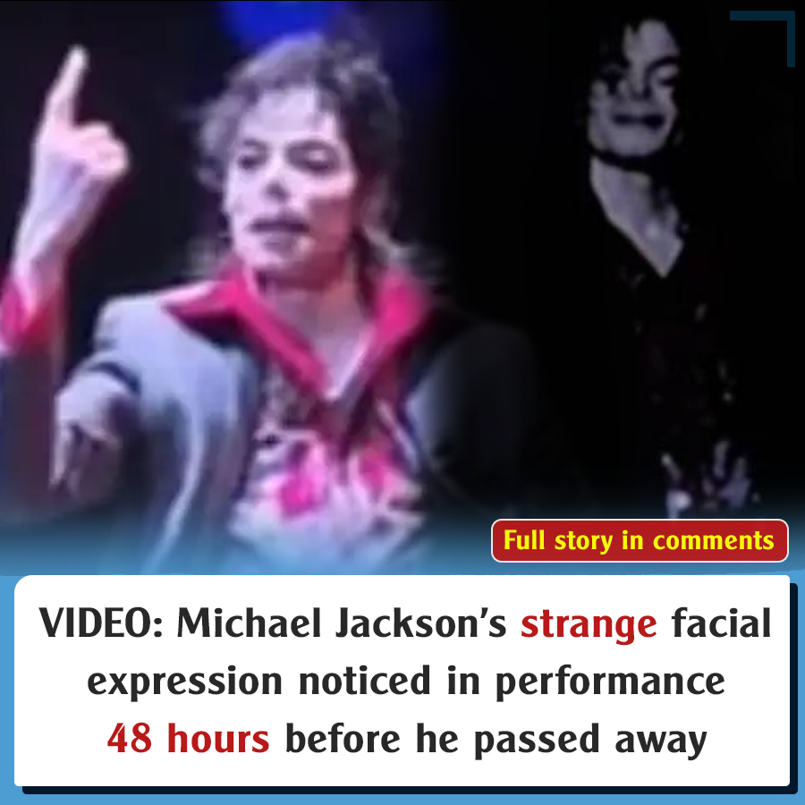 Footage: Michael Jackson's facial expression noticed in performance 48 ...