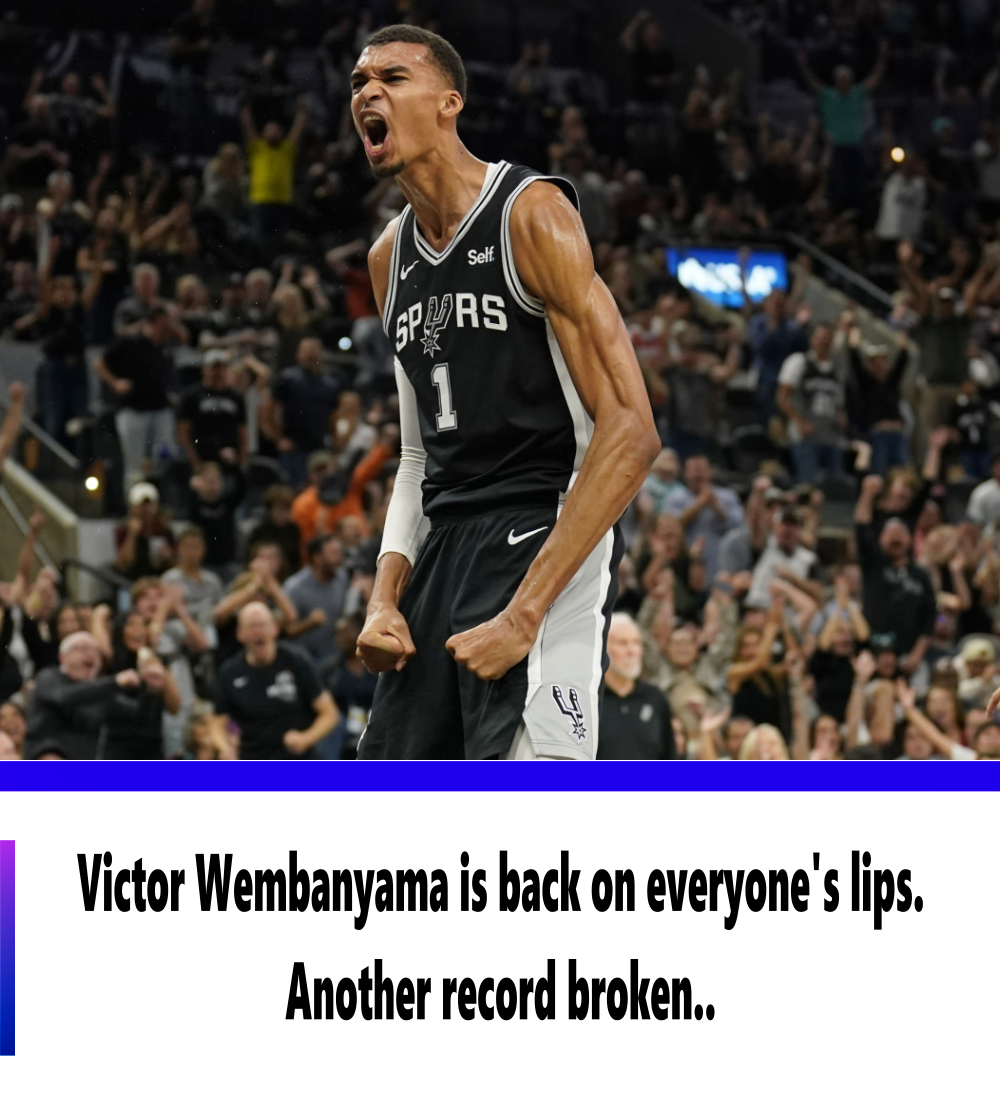 Victor Wembanyama is back on everyone's lips. Another record broken - News