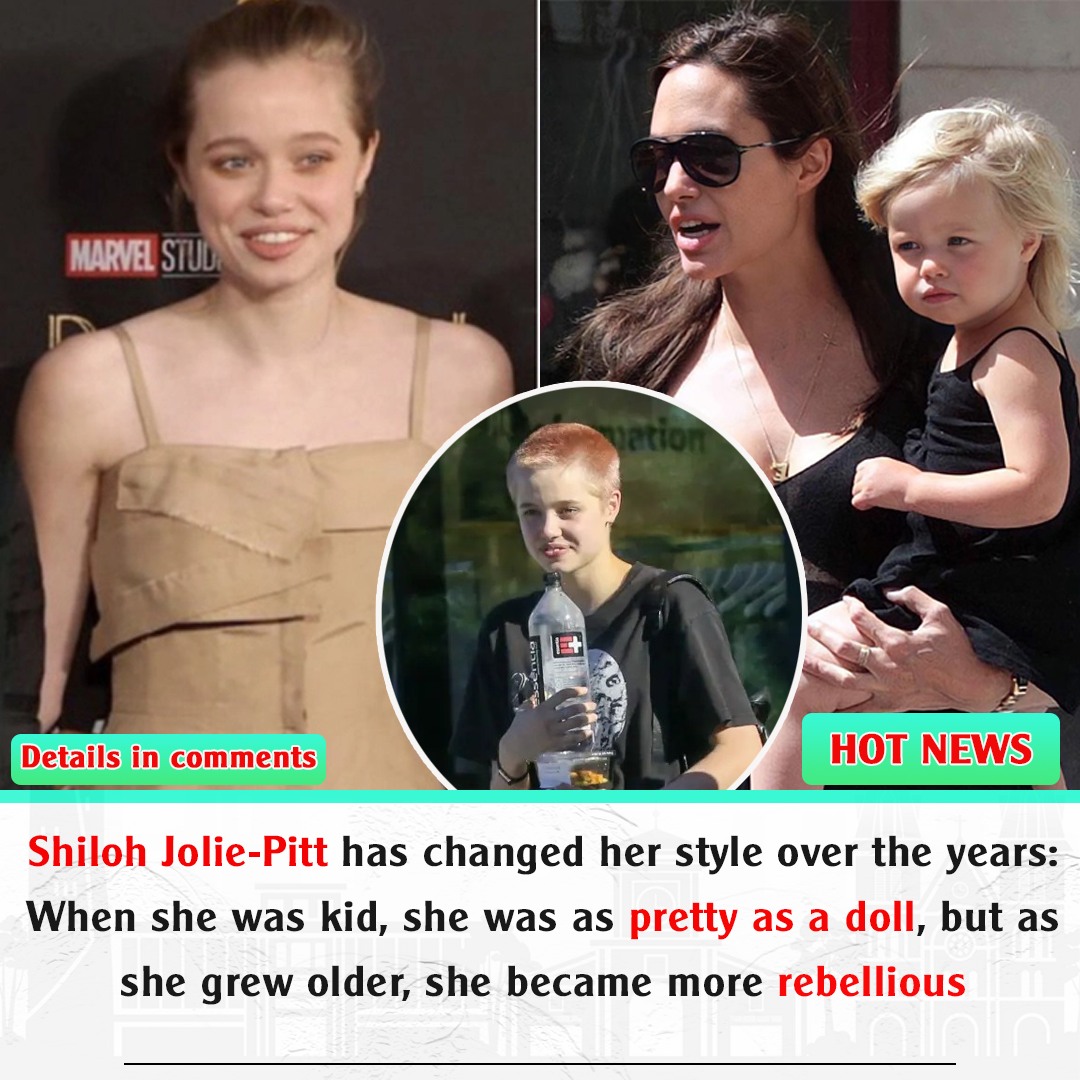 Jolie-Pitt's biological daughter has changed her style over the years ...