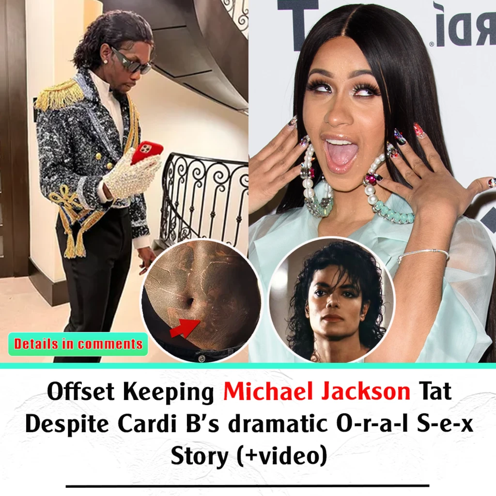 Offset Keeping Michael Jackson Tat Despite Cardi B Claim (H) - News