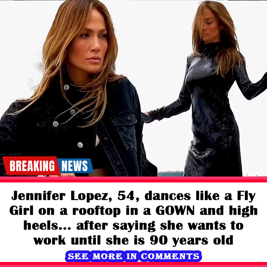 Jennifer Lopez, 54, dances like a Fly Girl on a rooftop in a GOWN and ...