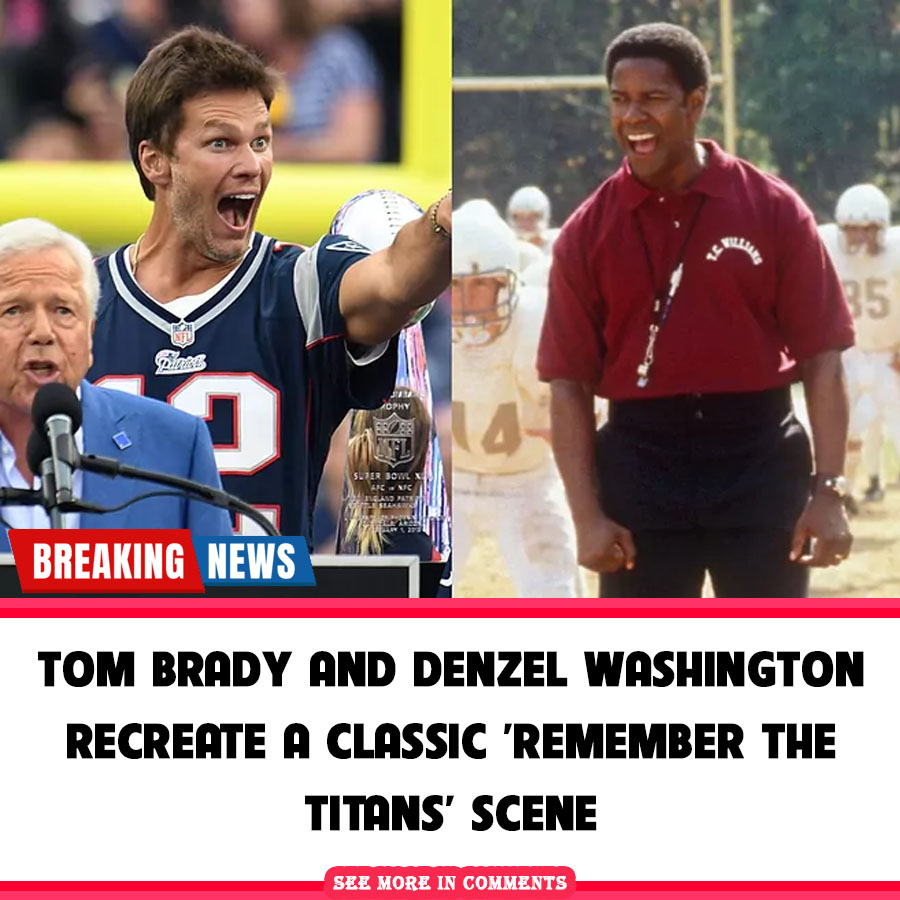 Tom Brady and Denzel Washington Reenact Memorable Remember the Titans ...