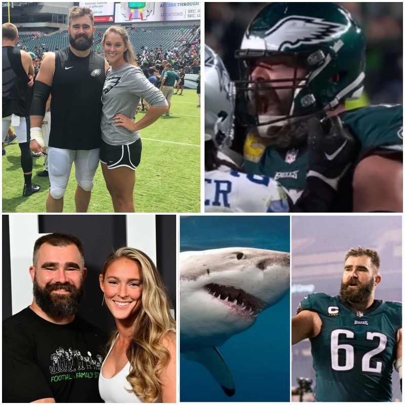 Jason Kelce Recalls Wild Shark Story With His Wife - News