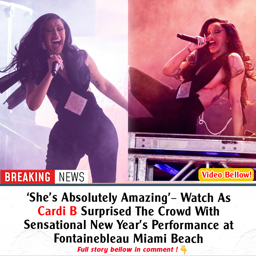 ‘She’s Absolutely Amazing’– Watch As Cardi B Surprised The Crowd With ...