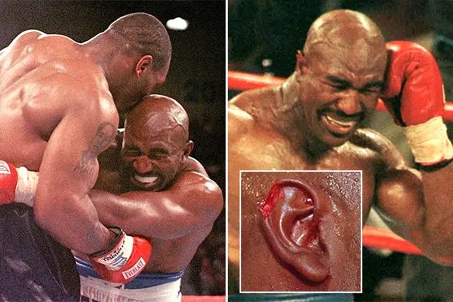 Taking another bite: Mike Tyson makes saucy joke about Evander ...