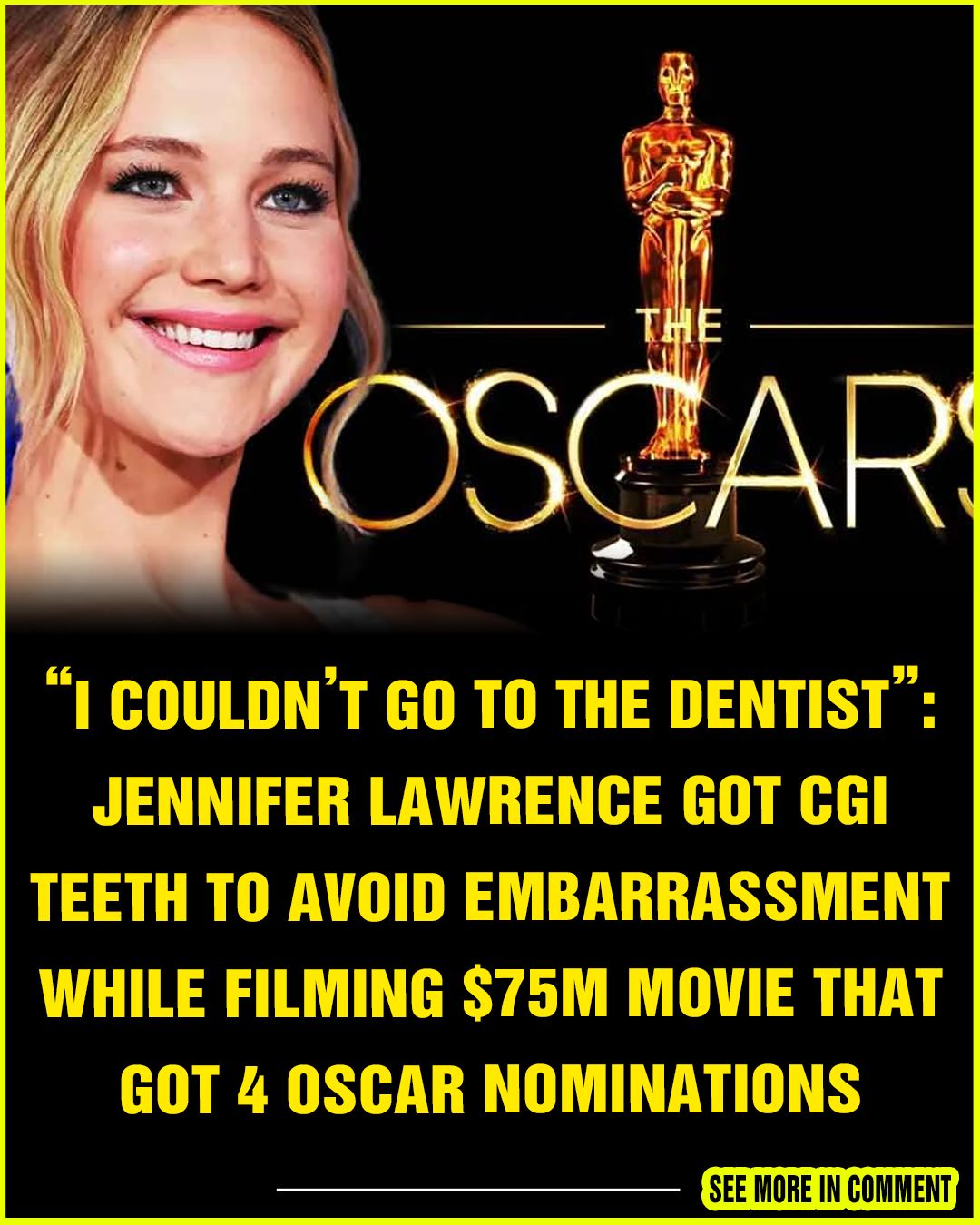 “I couldn’t go to the dentist”: Jennifer Lawrence Got CGI Teeth to ...