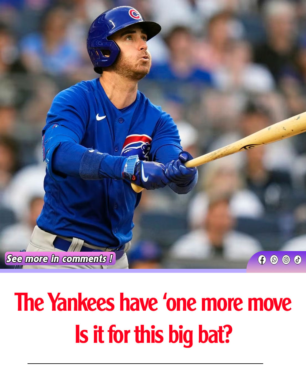 The Yankees have ‘one more move. Is it for this big bat? - News
