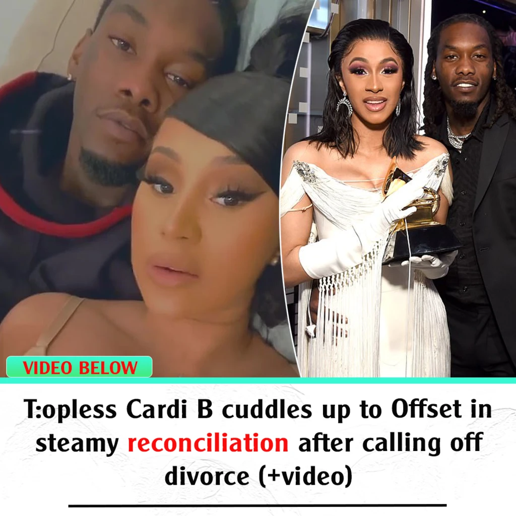 T-pless Cardi B cuddles up to Offset in steamy reconciliation after calling off divorce (H) - News