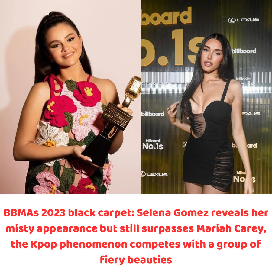 BBMAs 2023 black carpet: Selena Gomez reveals her misty appearance but still surpasses Mariah ...