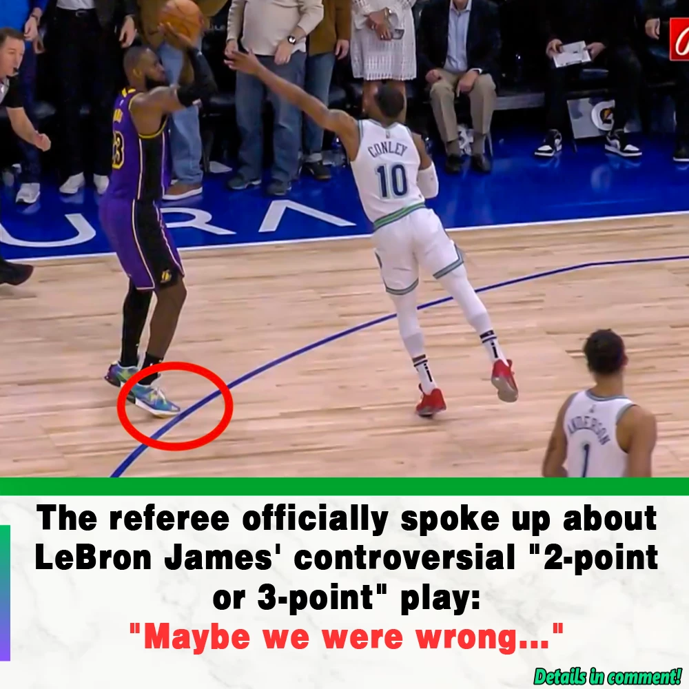 The referee officially spoke up about LeBron James' controversial "2 ...