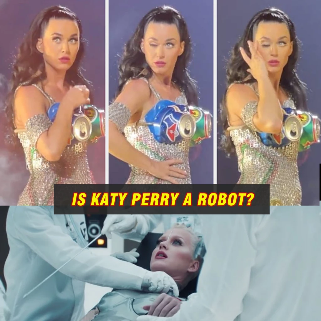 VIDEO sparks rumors that Katy Perry is a robot as her eye kept ...