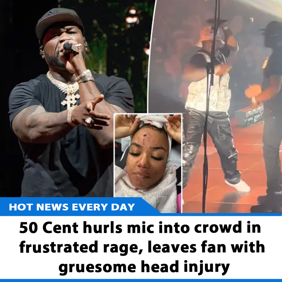 50 Cent hurls mic into crowd in frustrated rage, leaves fan with ...