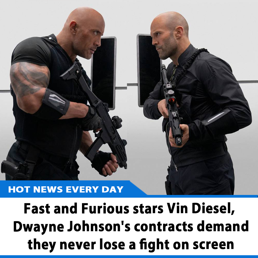 Fast and Furious stars Vin Diesel, Dwayne Johnson's contracts demand they never lose a fight on ...