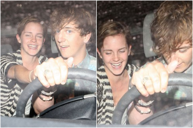 She acts, she models and she can drive from the back seat of a car ...