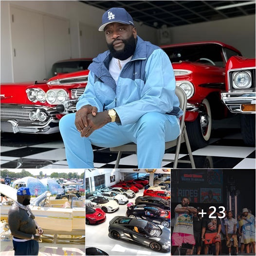 Rick Ross at the annual Rick Ross Car and Bike Show displays hundreds ...