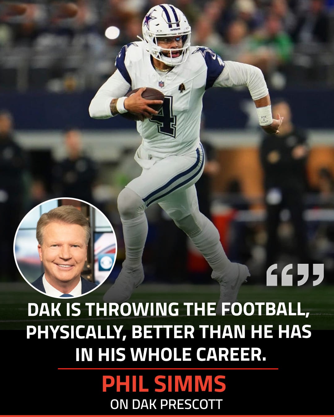 Ex-SB MVP Phil Simms claims Cowboys QB Dak Prescott is currently ...