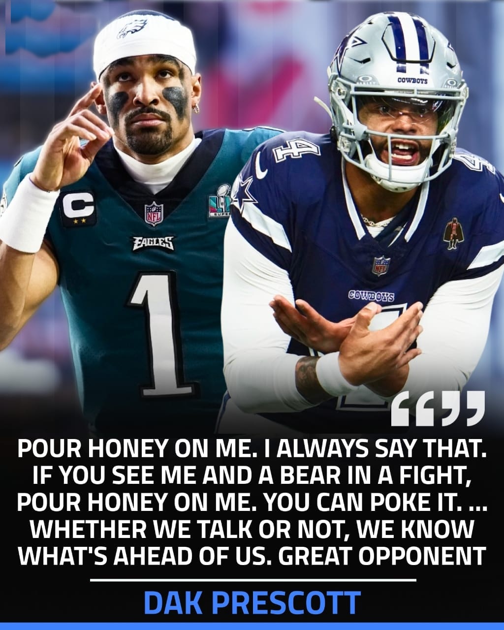 “Pour honey on me!” Dak Prescott has a ‘gutsy’ response to Jerry Jones ...