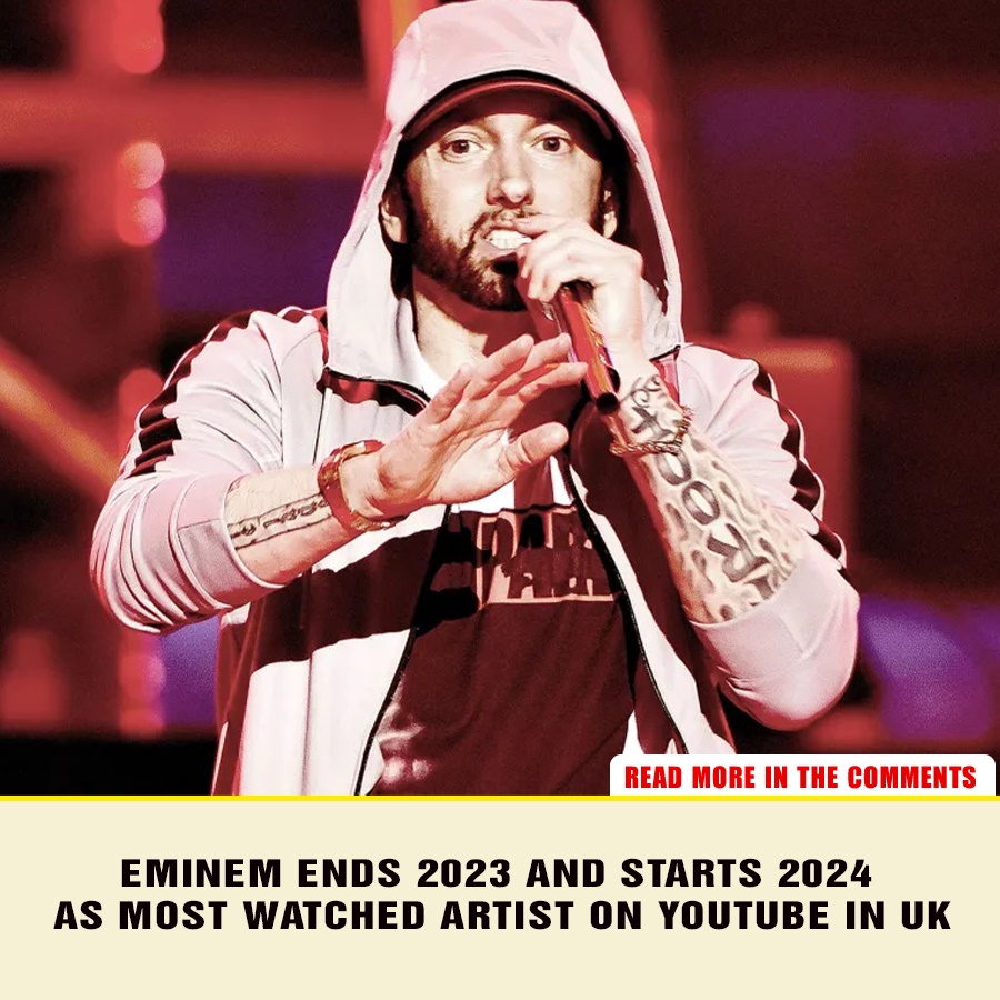 Eminem Ends 2023 and Starts 2024 As Most Watched Artist on YouTube in ...