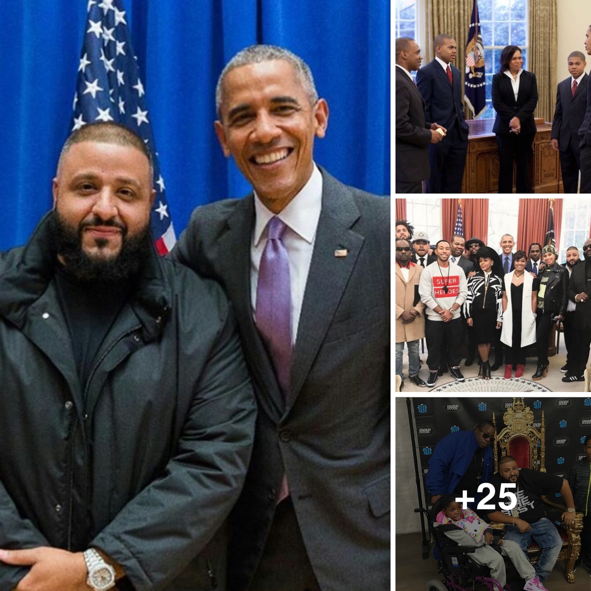 During his visit to the White House, DJ Khaled visited with Obama. - News