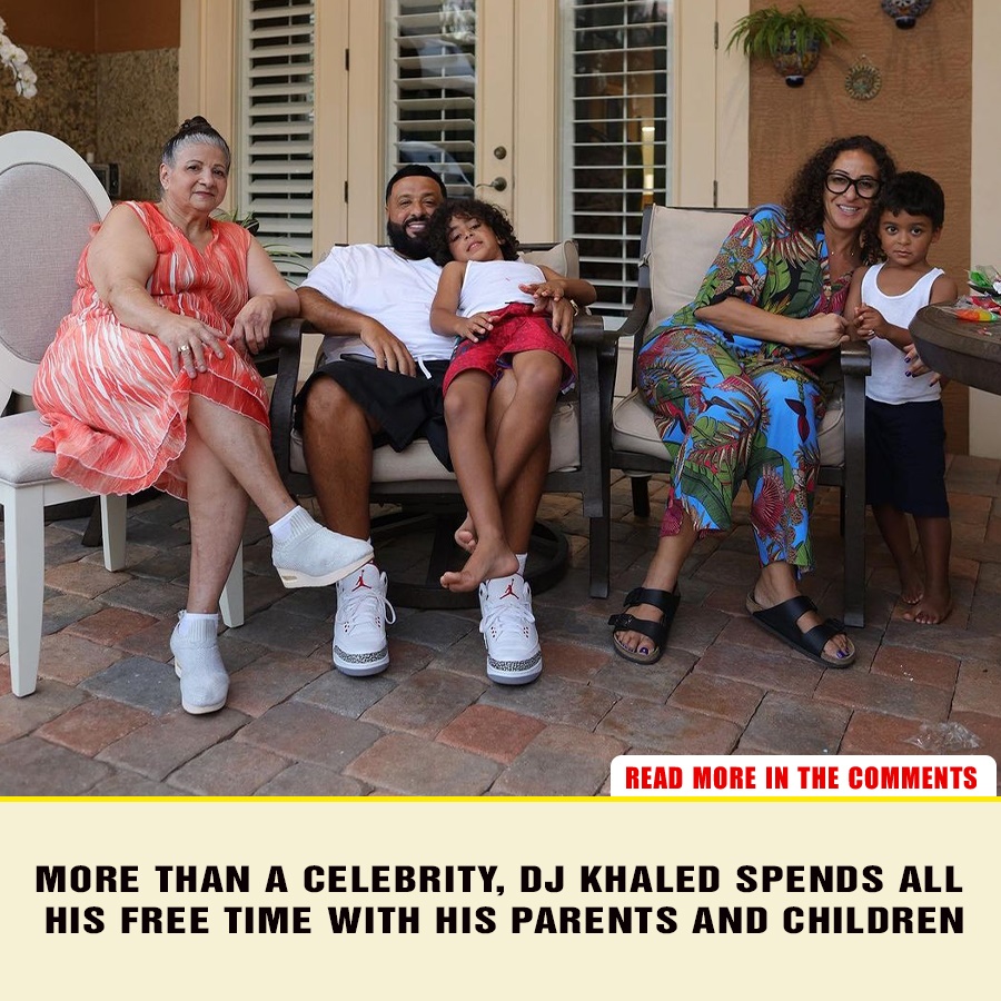 More than a celebrity, DJ Khaled spends all his free time with his parents and children - News