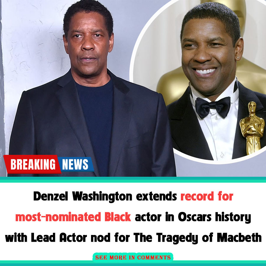 Denzel Washington extends record for most-nominated Black actor in ...