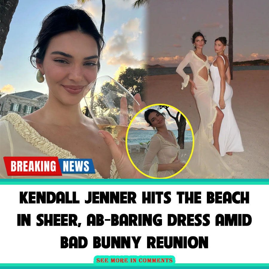 Kendall Jenner hits the beach in sheer, ab-baring dress amid Bad Bunny reunion - News