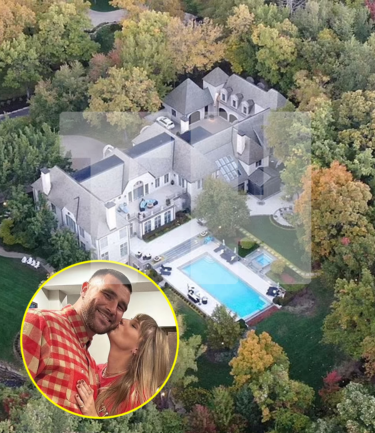 Taylor Swift: Fresh photos of Travis Kelce’s new $6m Kansas City mansion show off the luxury ...
