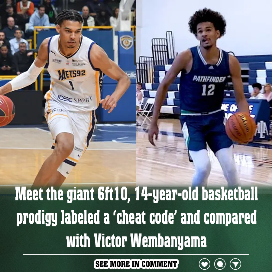 Meet the giant 6ft10, 14-year-old basketball prodigy labeled a ‘cheat ...
