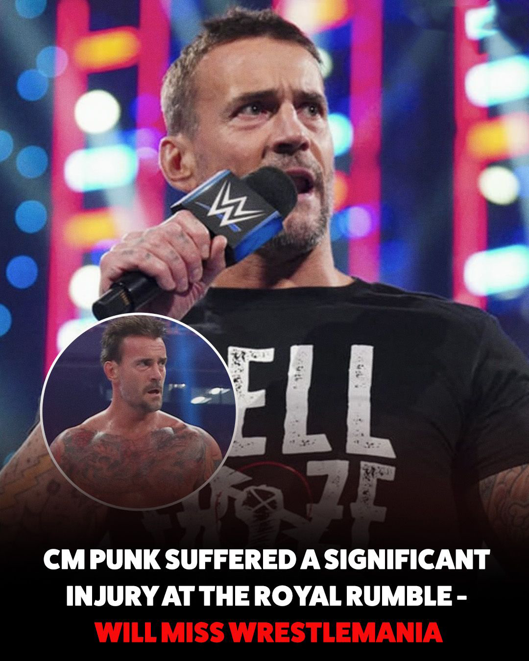 (X) CM Punk suffers torn triceps during WWE Royal Rumble - News