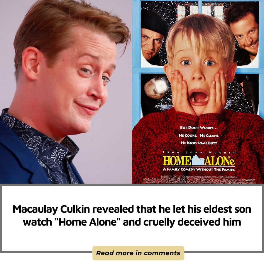 Macaulay Culkin revealed that he let his eldest son watch "Home Alone" and cruelly deceived him ...