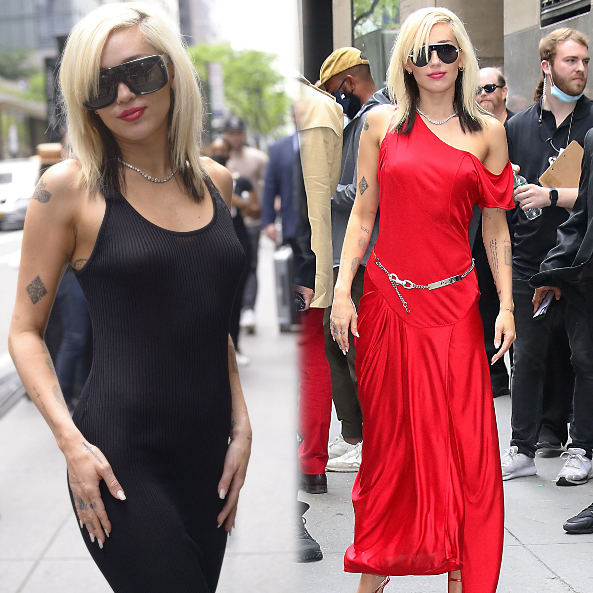 (X) Doubling up on the heat! Miley Cyrus stuns in two irresistible ...