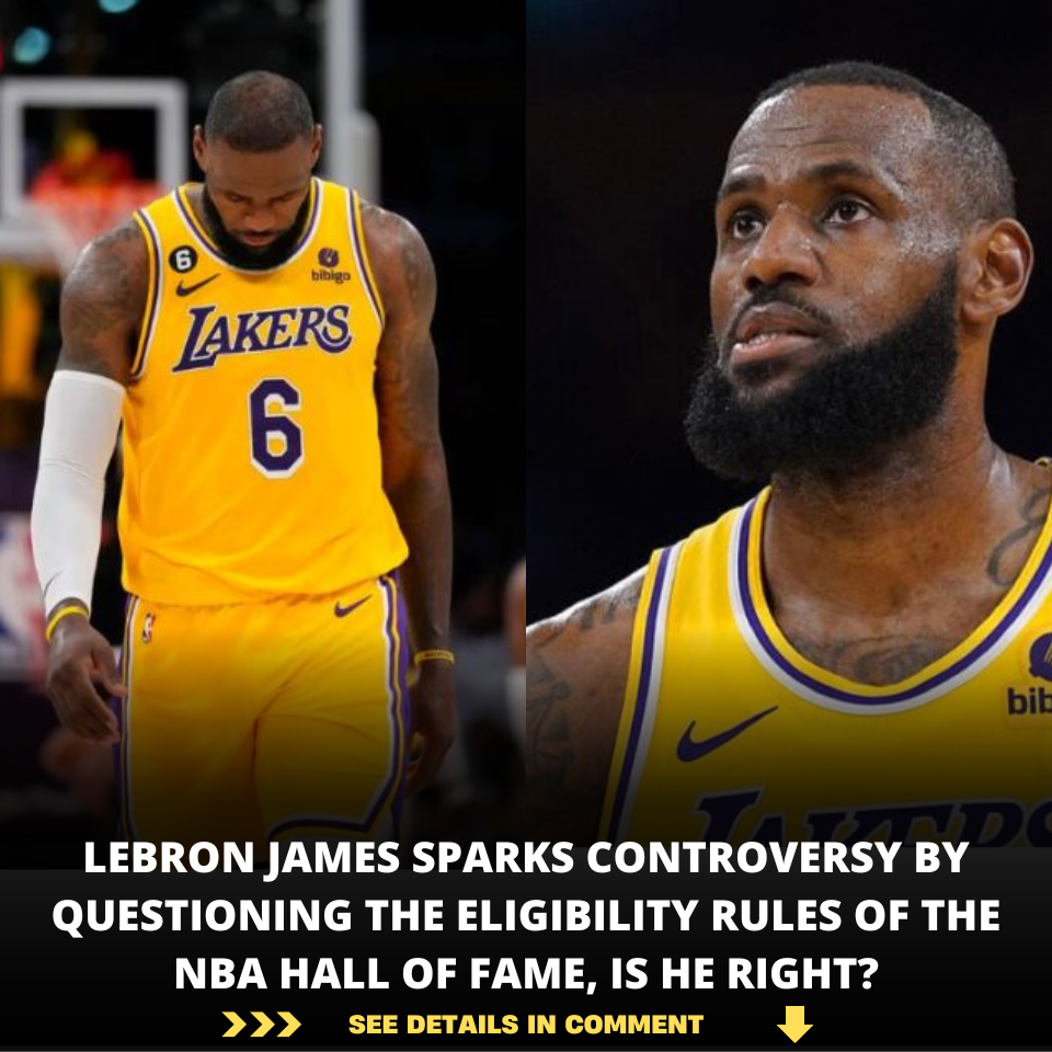 LeBron James sparks controversy by questioning the eligibility rules of ...
