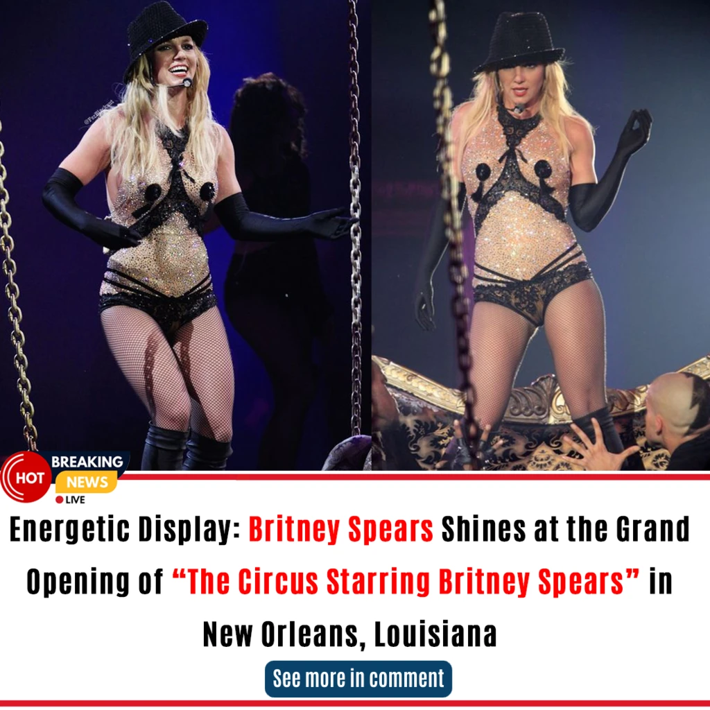 Energetic Display: Britney Spears Shines at the Grand Opening of “The Circus Starring Britney ...