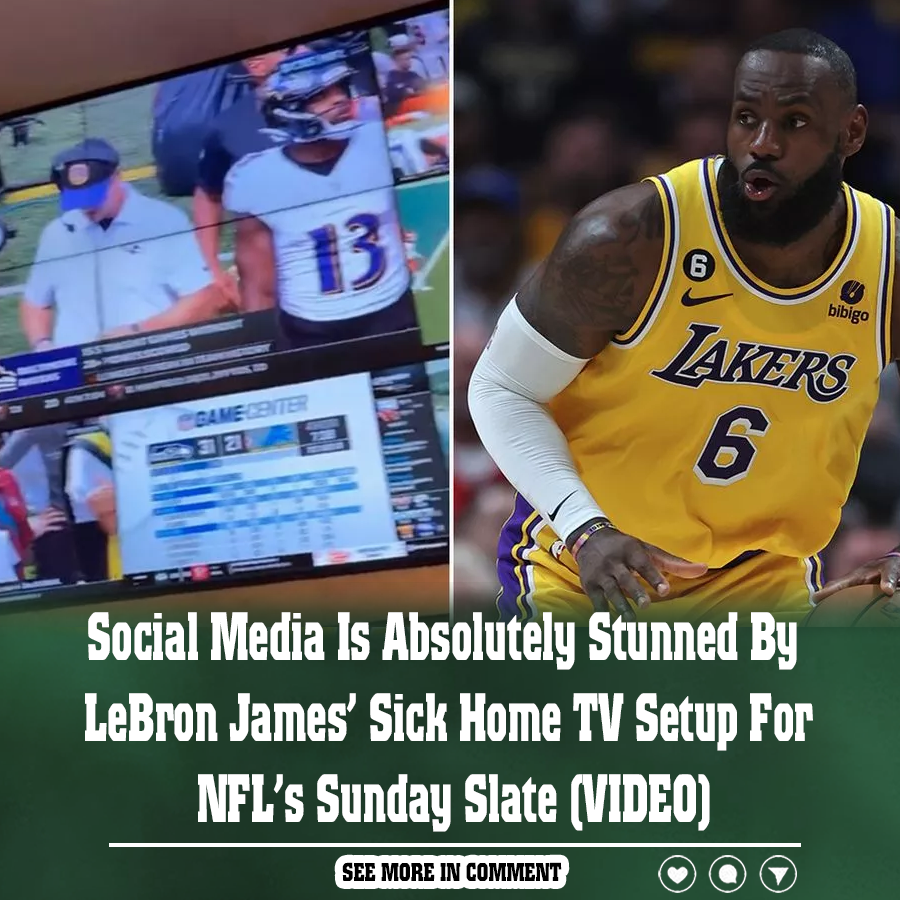 Social Media Is Absolutely Stunned By LeBron James’ Sick Home TV Setup ...