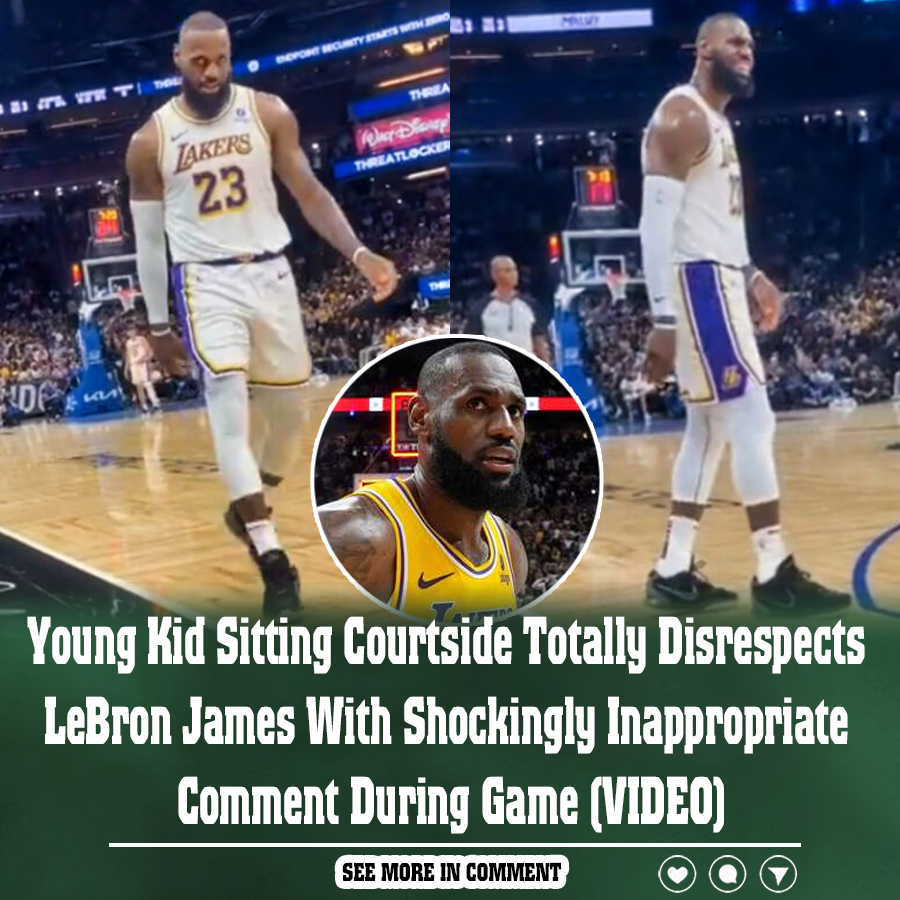Young Kid Sitting Courtside Totally Disrespects LeBron James With ...