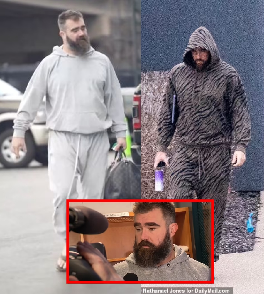 Jason Kelce reveals the tracksuit he wore on New Year's Eve was the ...