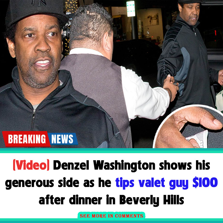 (Video) Denzel Washington shows his generous side as he tips valet guy ...